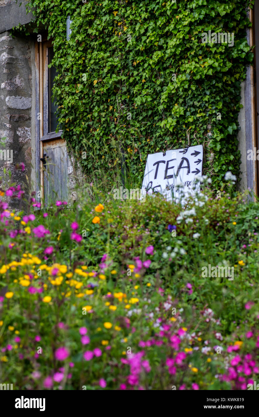 Tea Shop Sign Stock Photo - Alamy