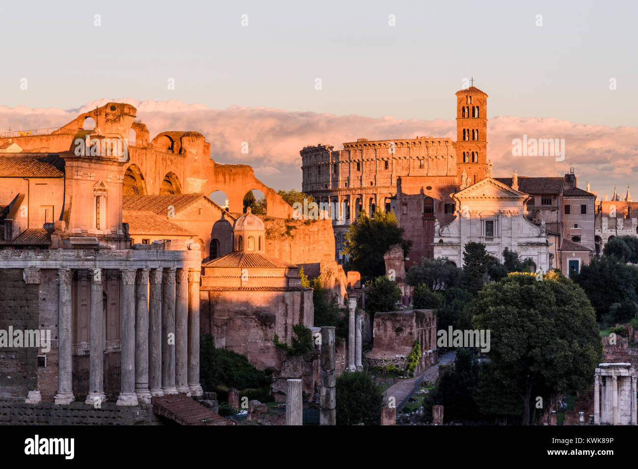 Sunset roman temples hi-res stock photography and images - Alamy