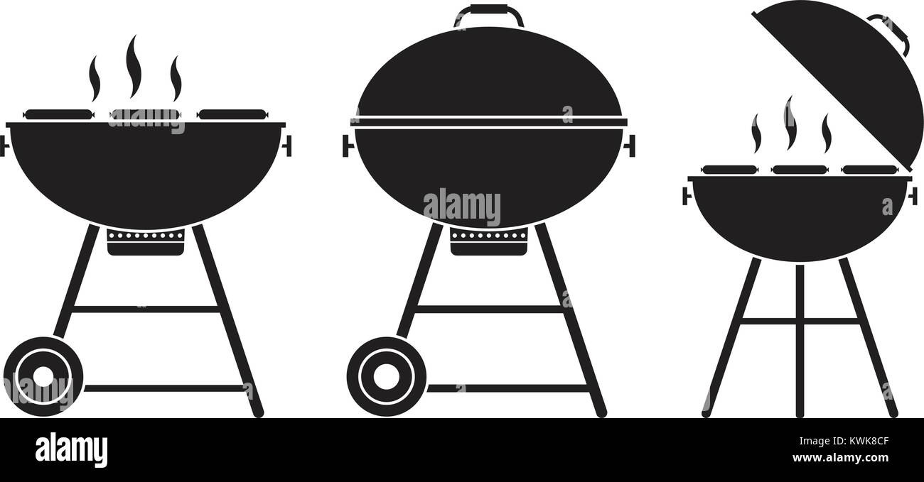 Barbecue Grill Vector Icon Stock Vector Image & Art - Alamy