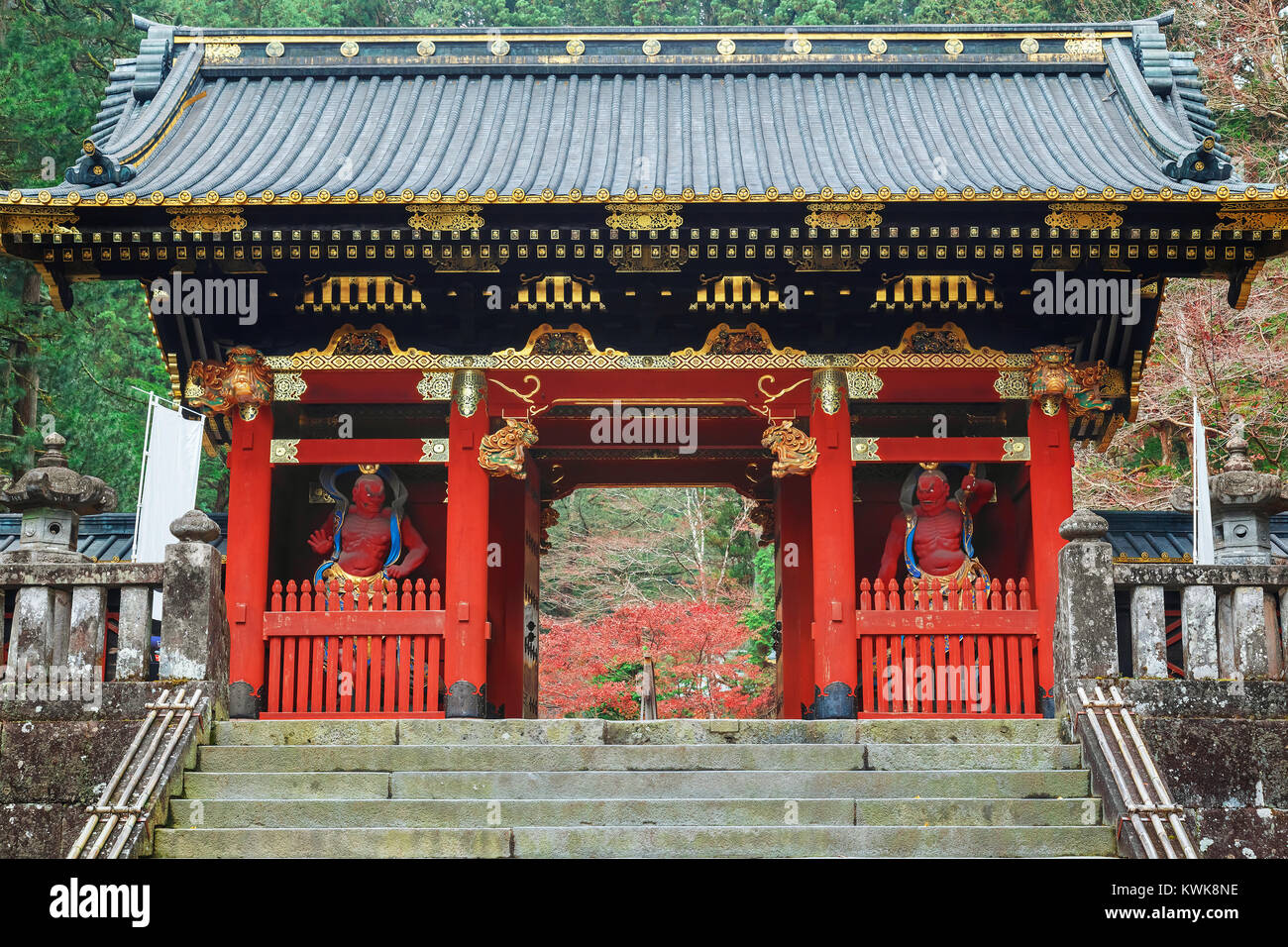 Nio-mon Gate at Taiyuinbyo - the Mausoleum of Shogun Tokugawa Iemitsu ...