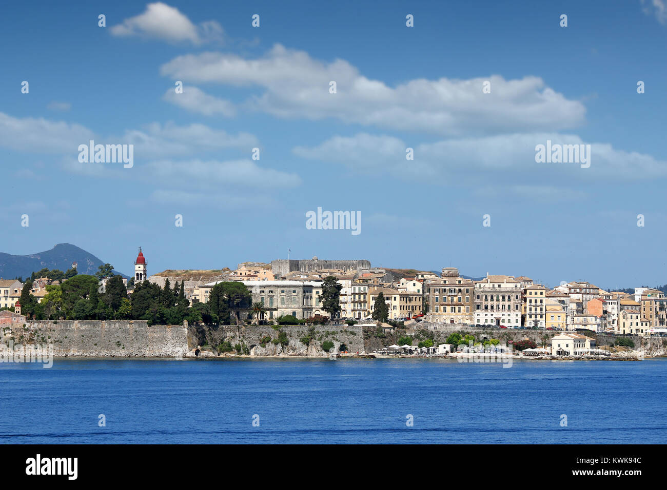 Corfu town cityscape summer season Stock Photo - Alamy