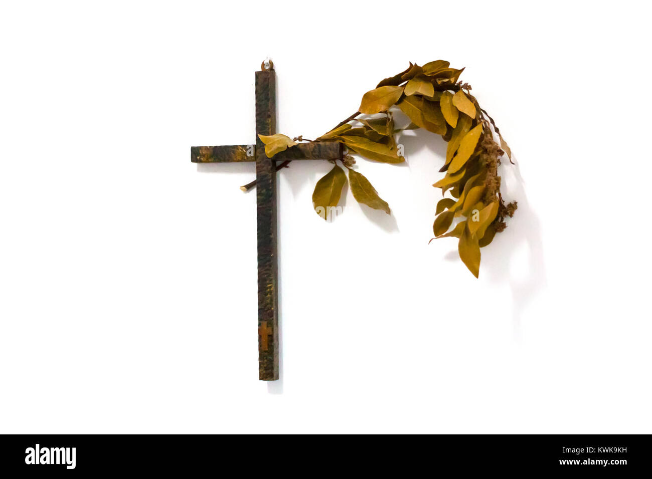 Cross on a house wall hi-res stock photography and images - Alamy