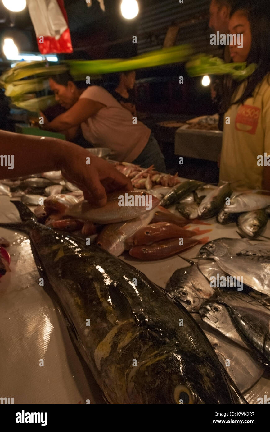 Night fish market in Bacolod, Philippines Stock Photo - Alamy