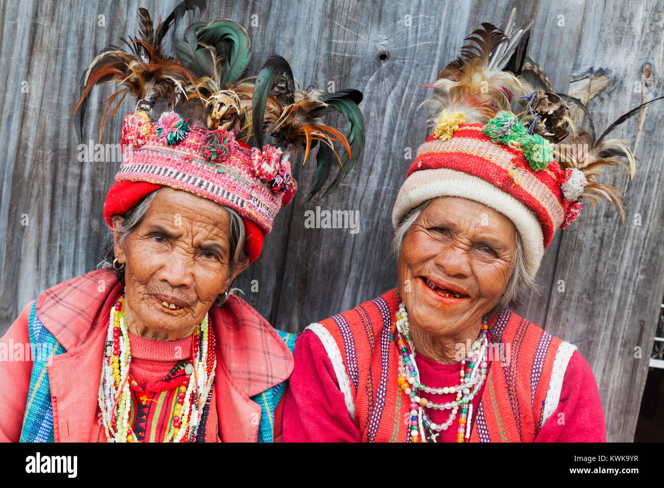 Native people from rice terraces from Banaue, Philippines Stock Photo ...