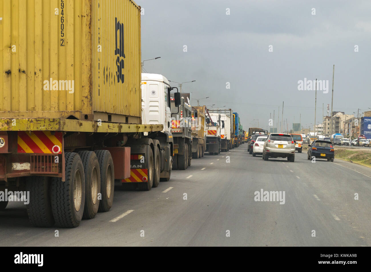 Lorries africa highway hi-res stock photography and images - Alamy