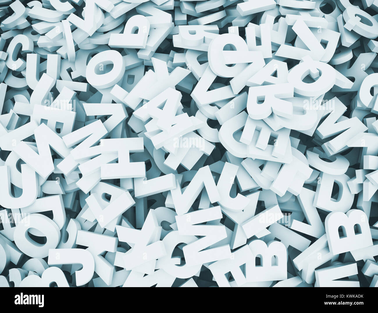 letters 3d background large pile Stock Photo - Alamy