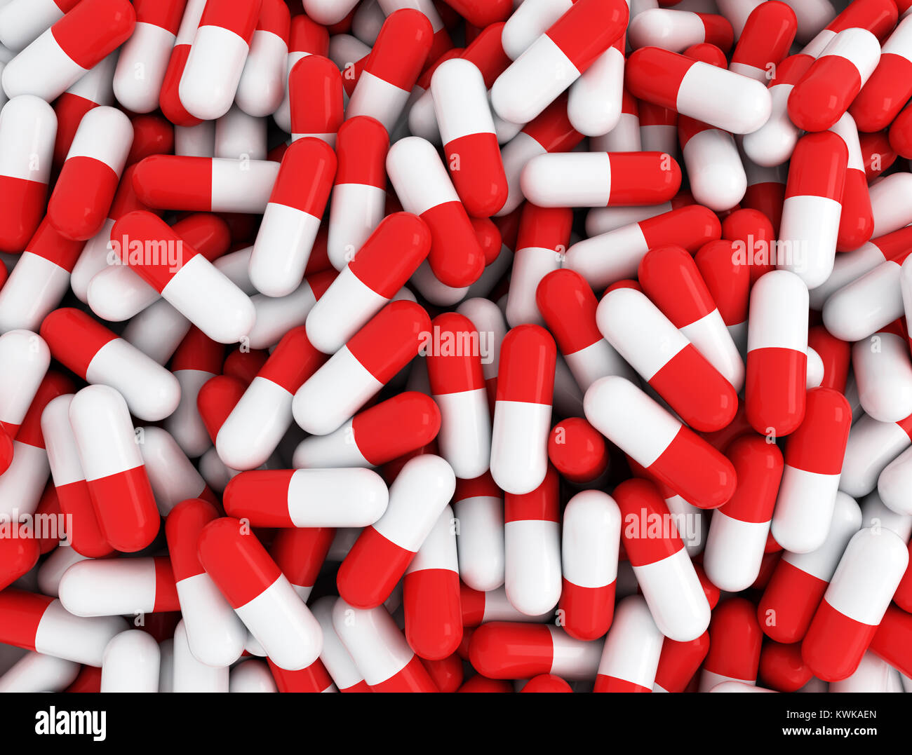 red and white pills large pile - medical background Stock Photo - Alamy