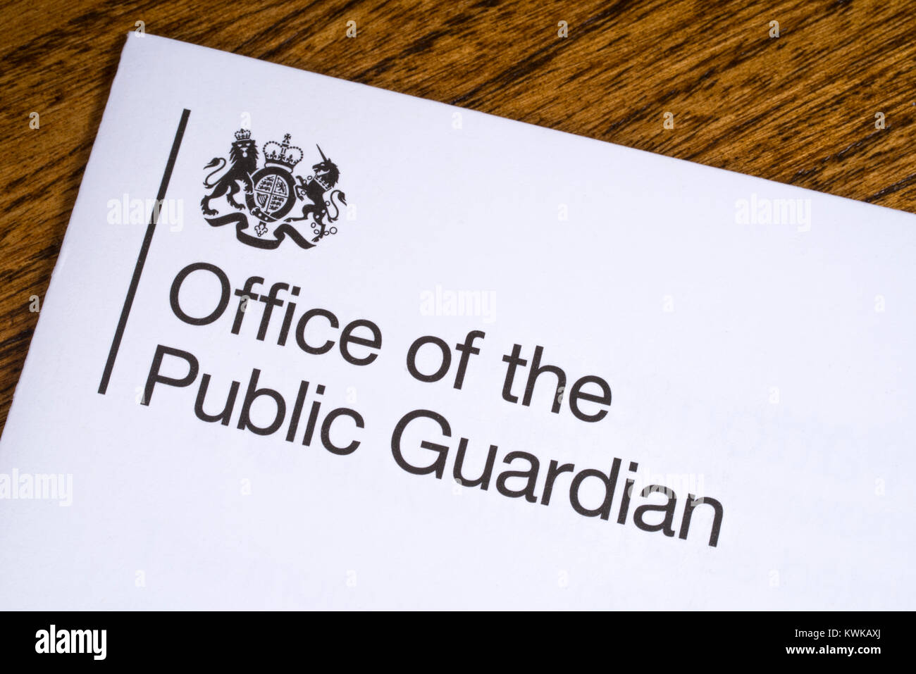 LONDON, UK - DEC 18TH 2017: The symbol for the Office of the Public ...