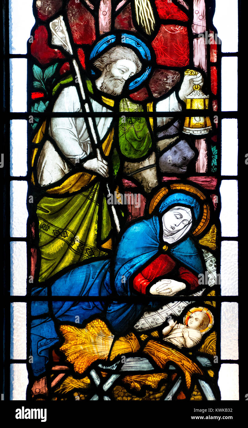 St mary and st joseph stained glass hi-res stock photography and images ...
