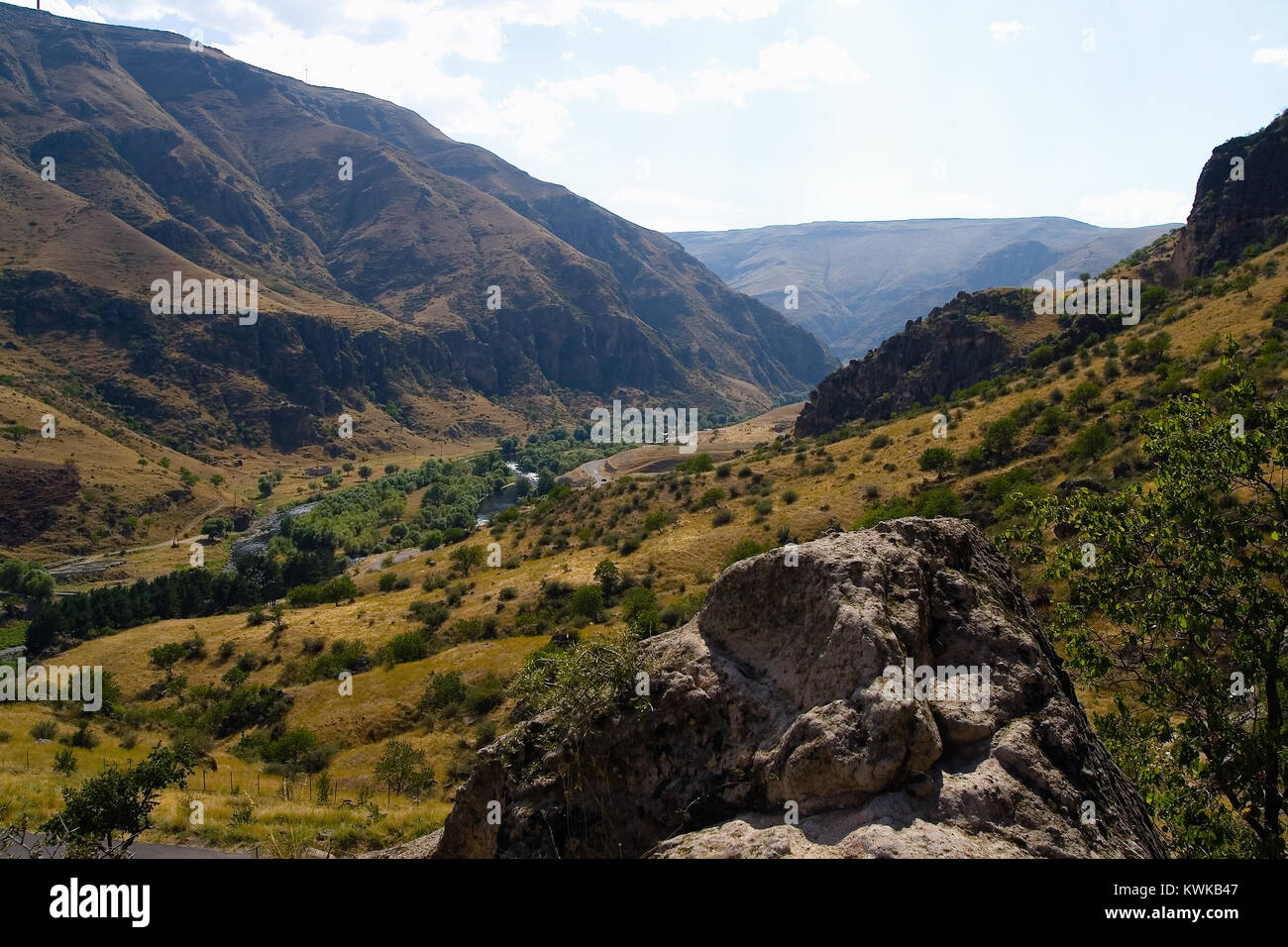 The Georgian landscape. Summer Stock Photo - Alamy