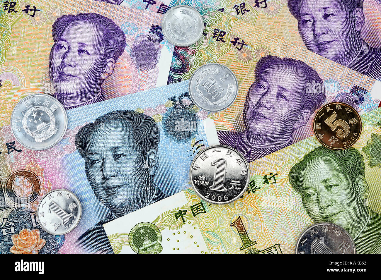 Chinese notes and coins hi-res stock photography and images - Alamy