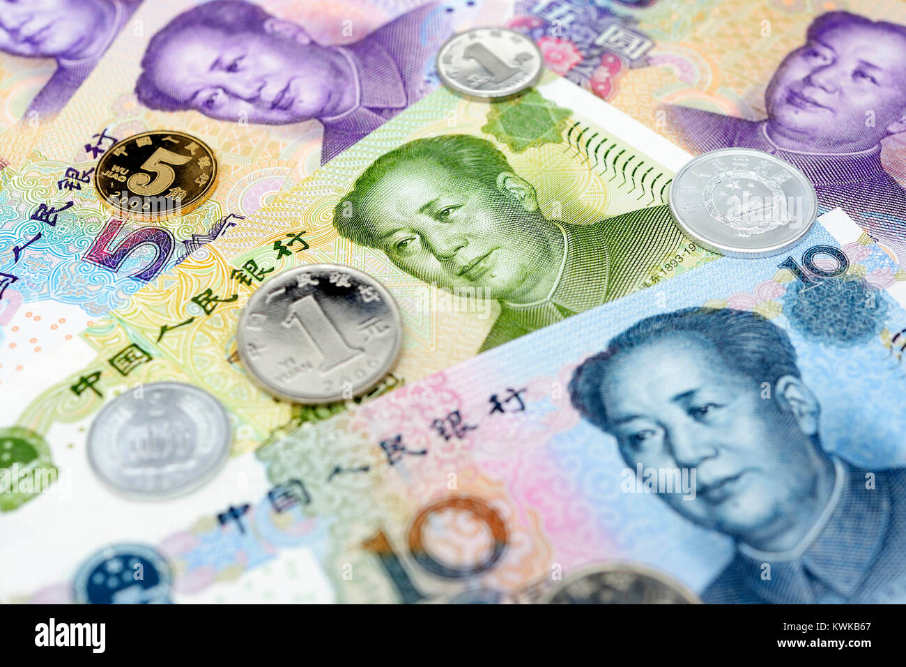 Chinese notes and coins hi-res stock photography and images - Alamy