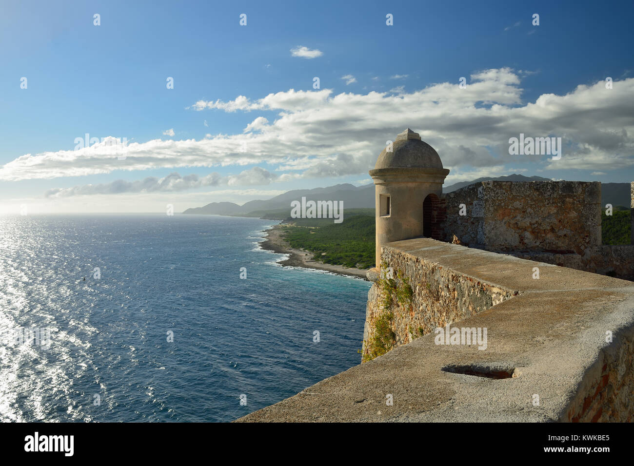 Cuba, Castle San Pedro de la Roca del Morro, Santiago de Cuba Stock ...