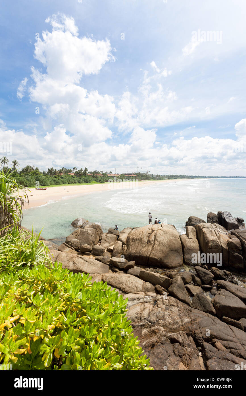 Asia - Sri Lanka - Ahungalla - Wide and wonderful beach landscape Stock ...
