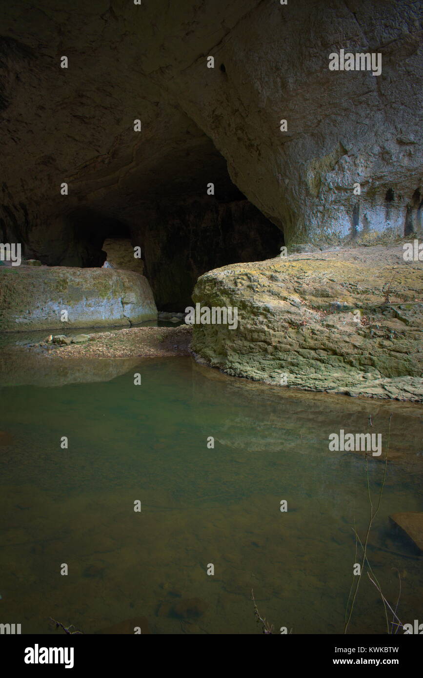 Water in a cave Stock Photo - Alamy