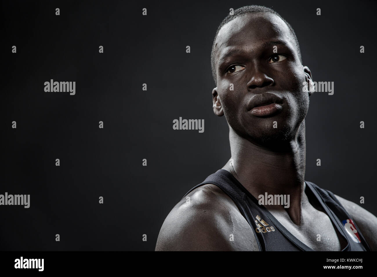 Thon Maker, a rookie player on the Milwaukee Bucks basketball team, age ...