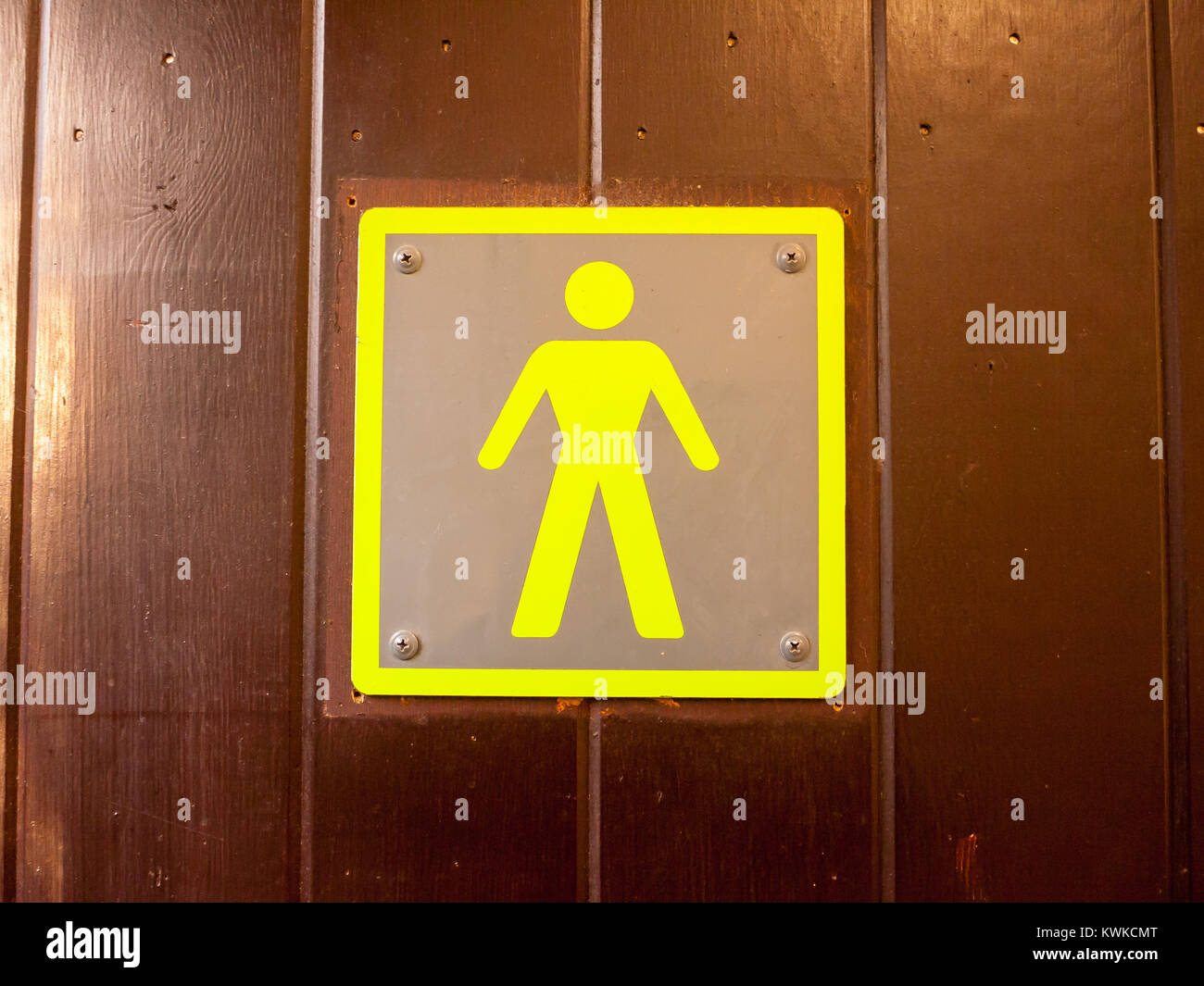 male men door sign wooden door close up; essex; england; uk Stock Photo ...