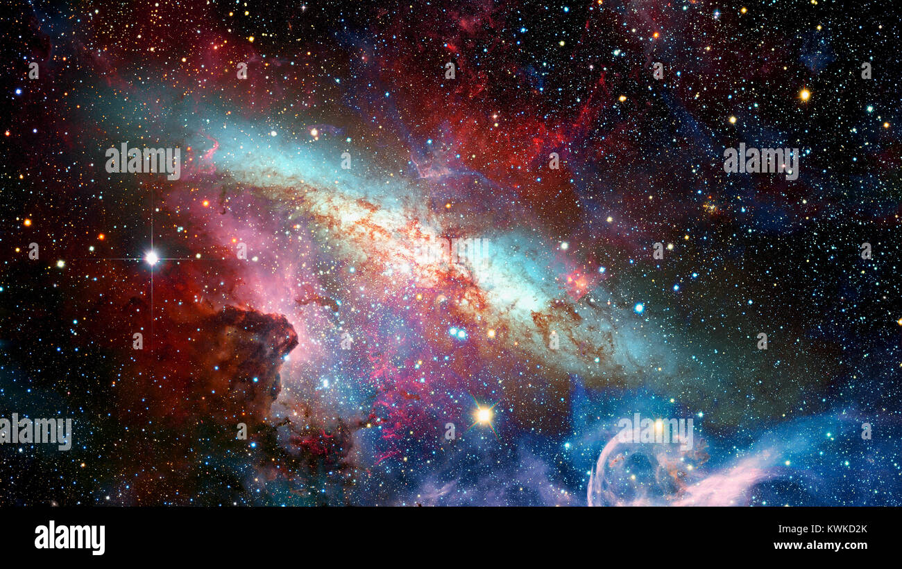 Beautiful nebula, stars and galaxies. Elements of this image furnished ...