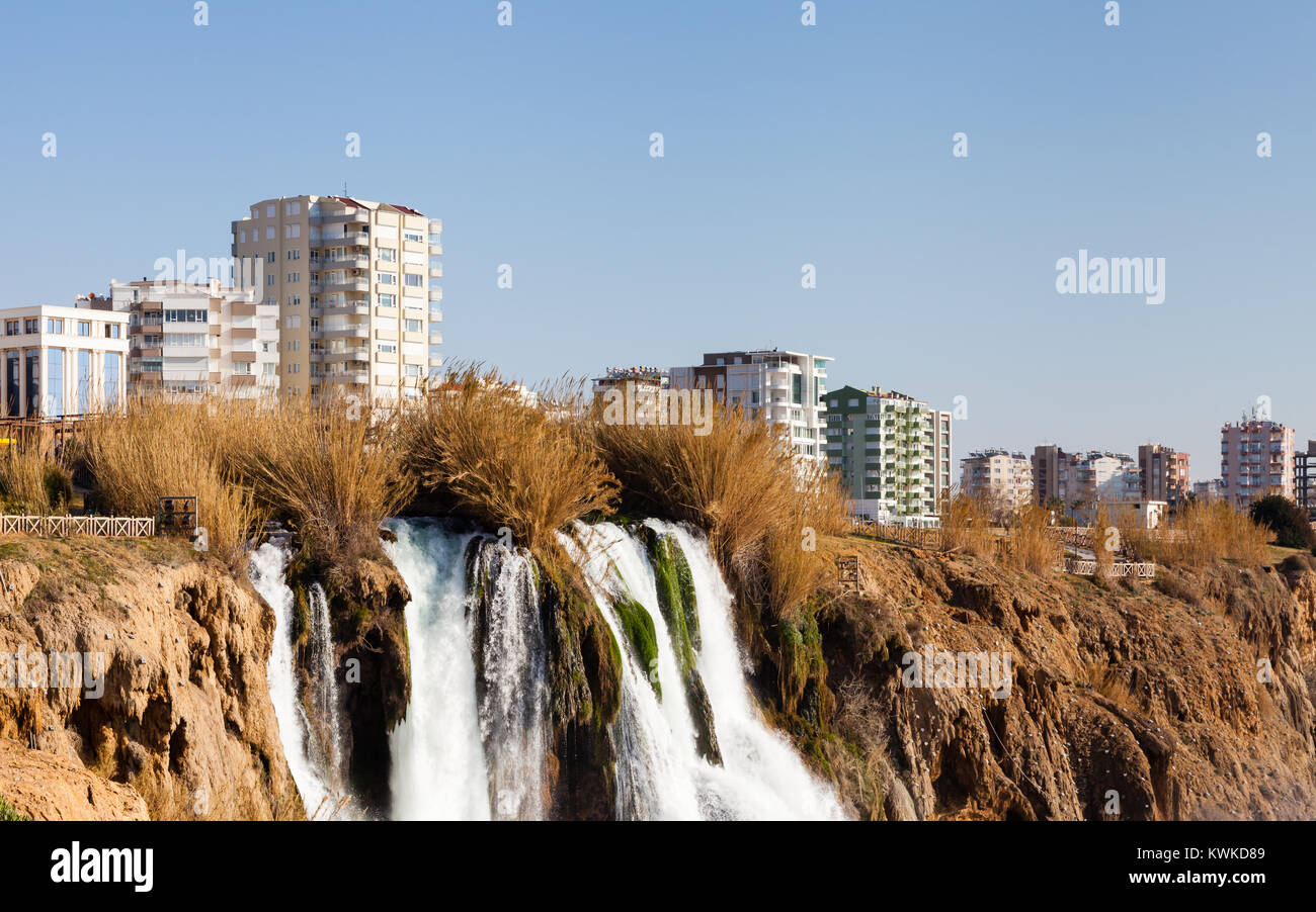 Duden Waterfalls. A close up picture of the waterfall from Duden river ...