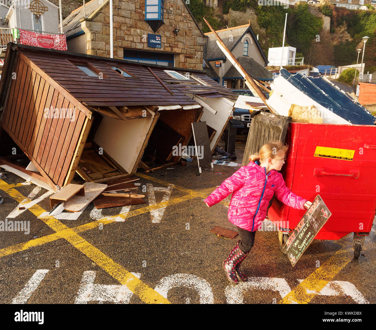 Eleanor Storm Newquay Harbour damage Stock Photo - Alamy Eleanor Storm Newquay Harbour damage Stock Photo - Alamy