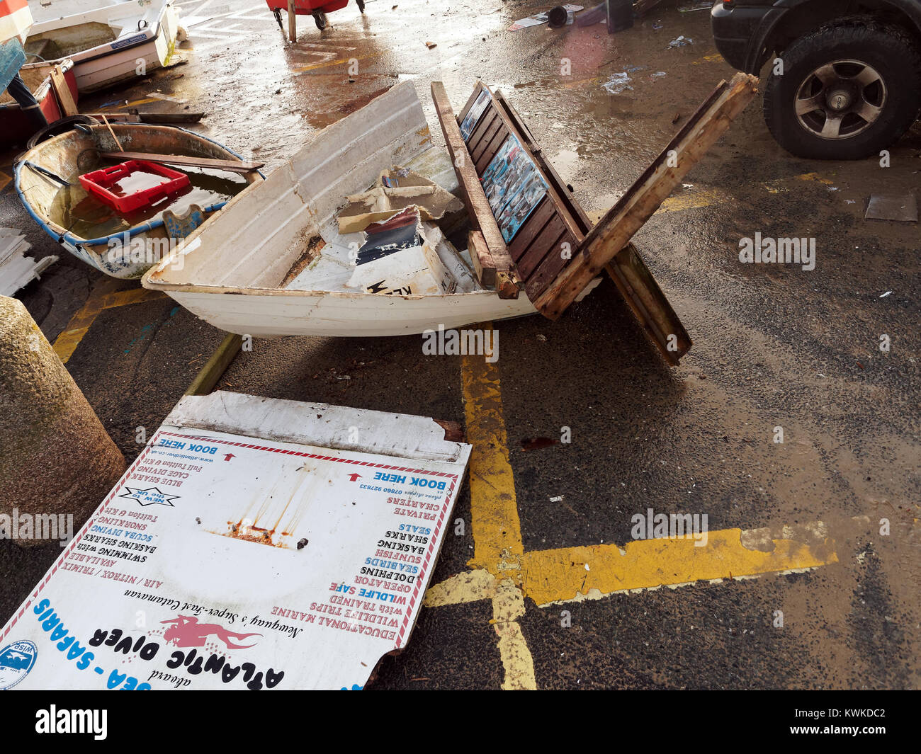 Eleanor Storm Newquay Harbour damage Stock Photo - Alamy Eleanor Storm Newquay Harbour damage Stock Photo - Alamy