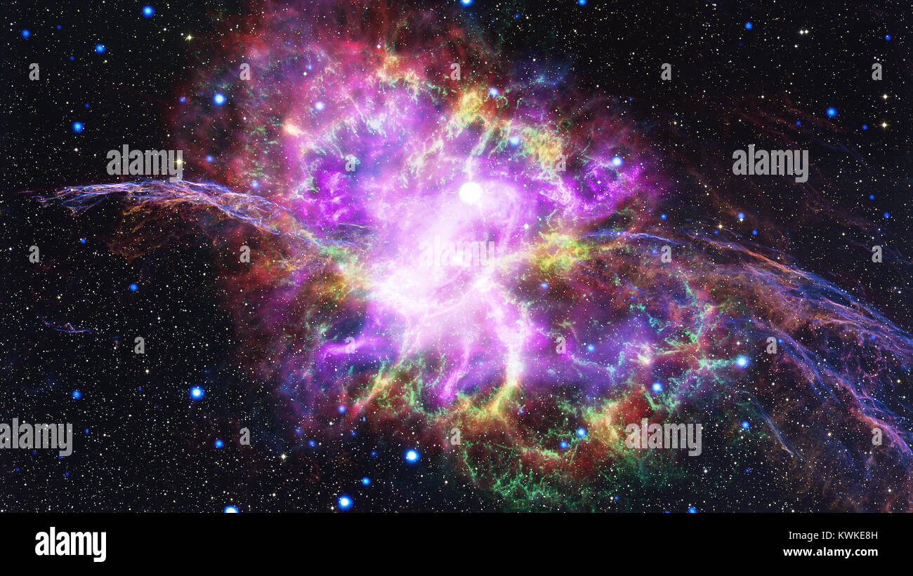 Nebula in deep space, glowing mysterious universe. Elements of this ...