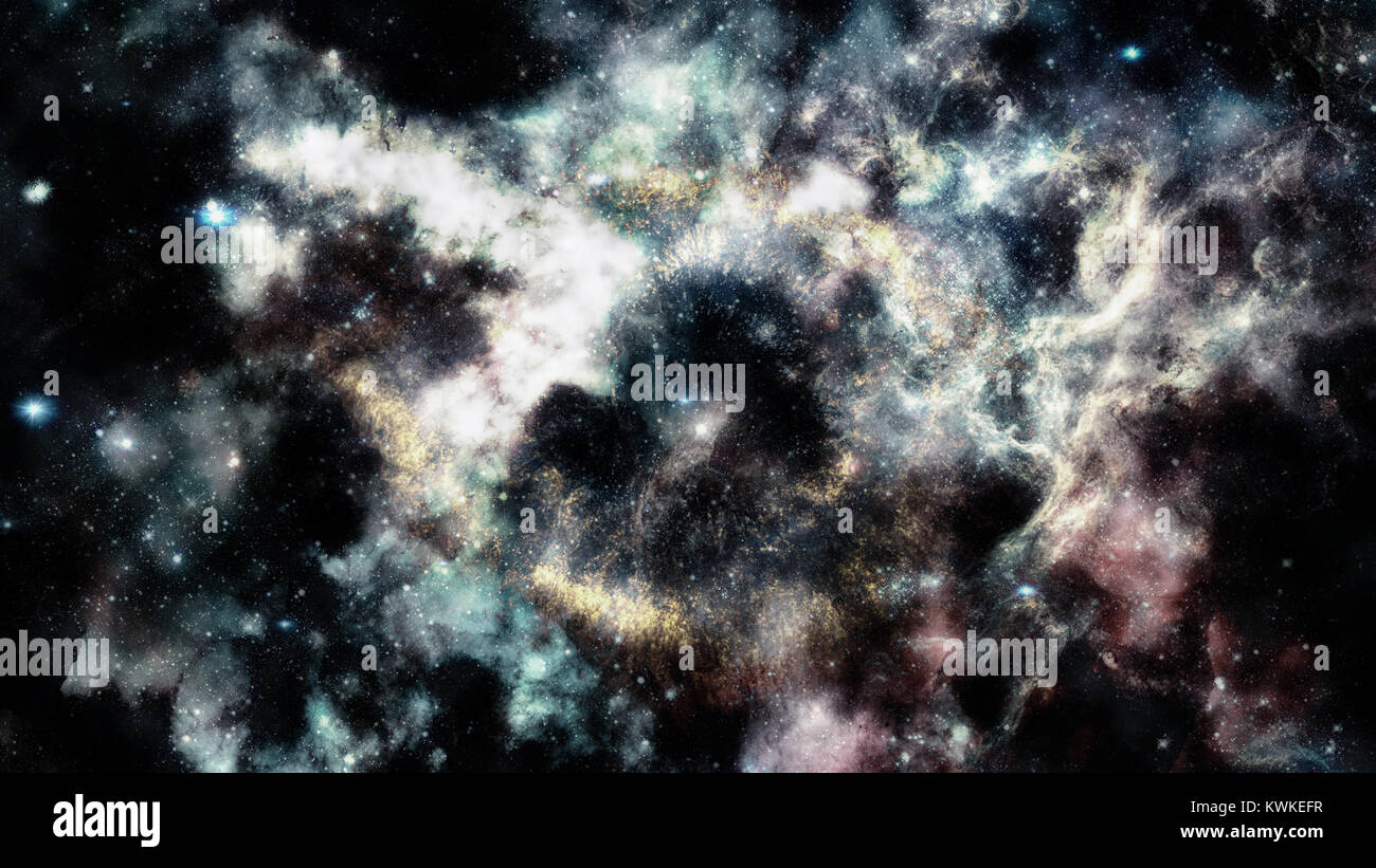 Nebula in deep space, glowing mysterious universe. Elements of this ...