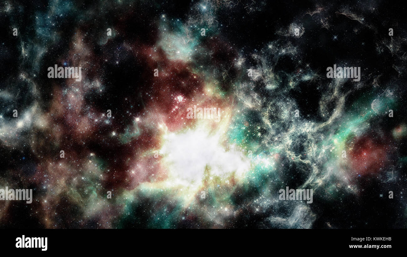 Galaxy and nebula. Elements of this Image Furnished by NASA Stock Photo ...