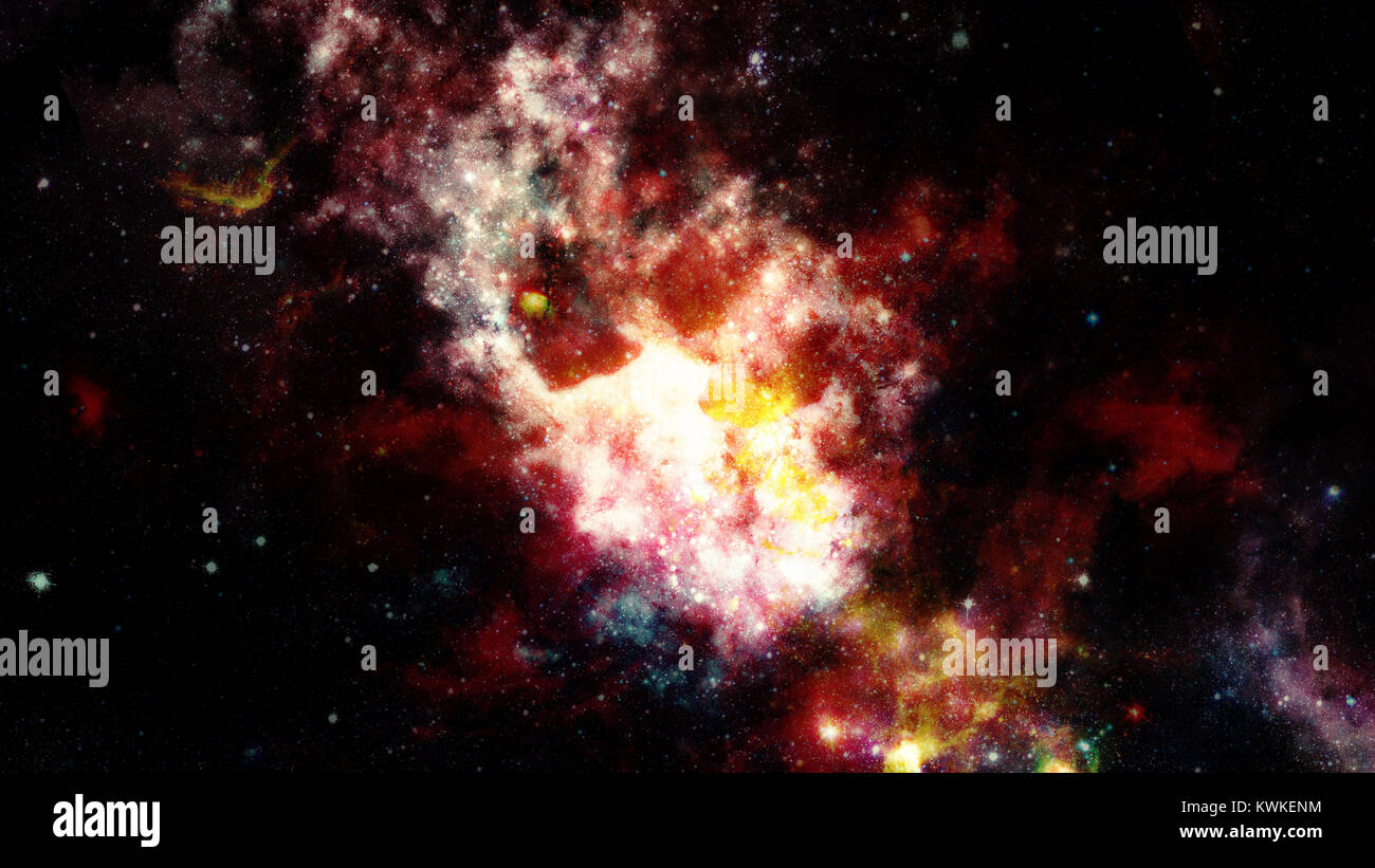 Cosmic clouds of mist on bright colorful backgrounds. Elements of this ...