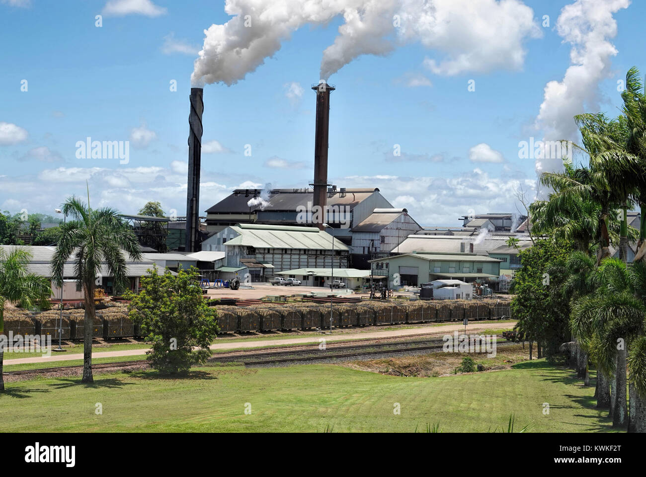 sugar cane refinery in Tully Queensland Australia Stock Photo - Alamy