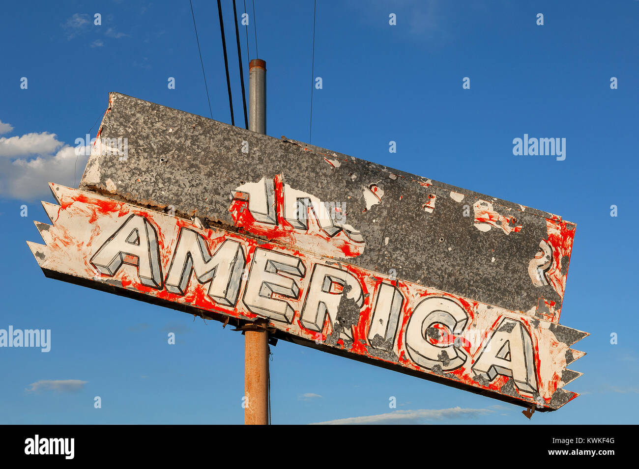 America sign, Albuquerque, New Mexico, USA Stock Photo - Alamy