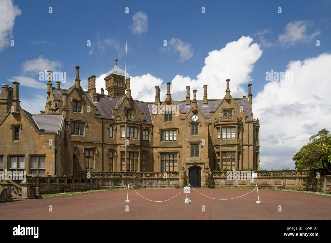 The stately Elizabethan-style mansion Brownlow House in Lurgan, County ...