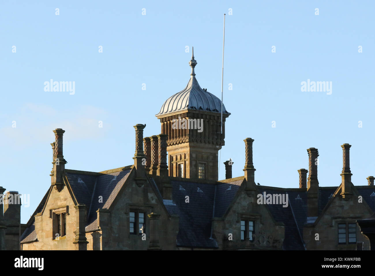 The stately Elizabethan style mansion Brownlow House in Lurgan, County ...