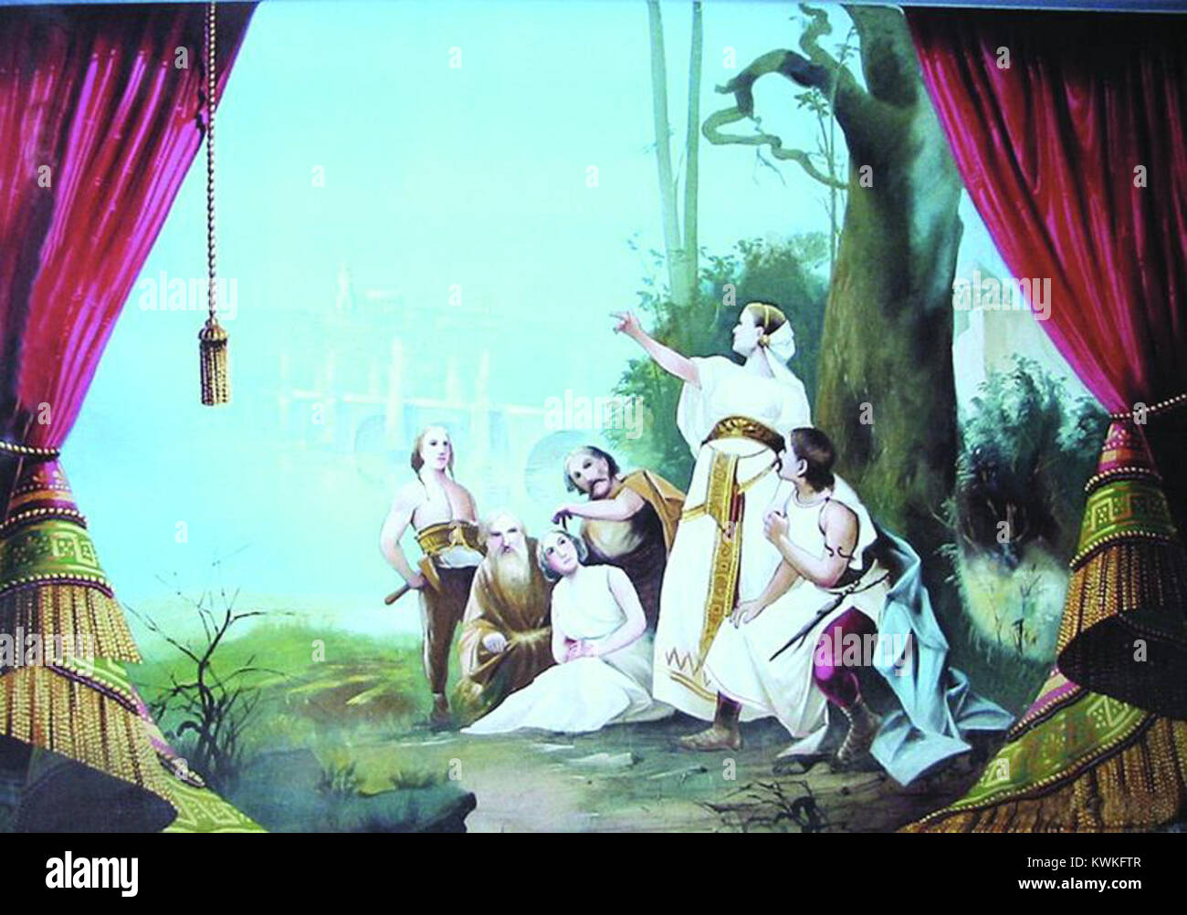 Painted stage backdrop hi-res stock photography and images - Alamy