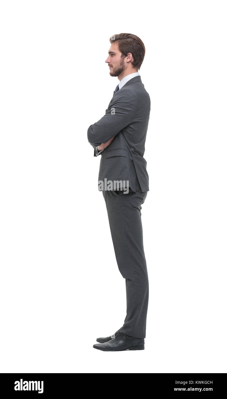 side view. confident businessman .isolated on white Stock Photo - Alamy side view. confident businessman .isolated on white Stock Photo - Alamy