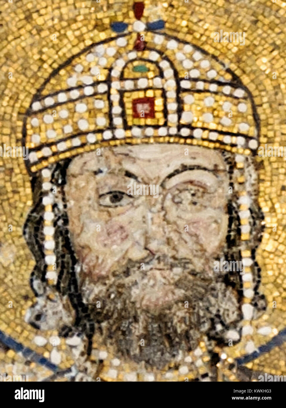 A portrait of Byzantine Emperor John II Komnenos (1087–1143), ruler of ...