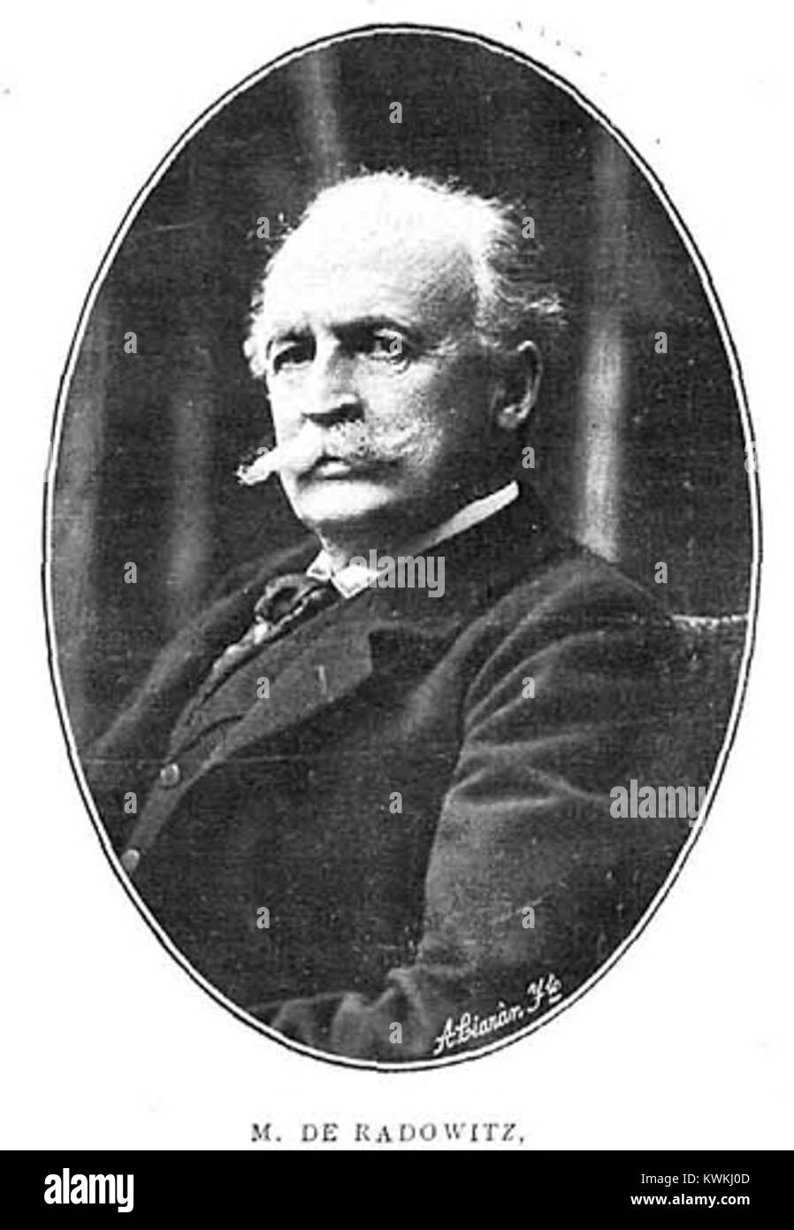 Portrait of Joseph Maria von Radowitz, a 19th-century German politician ...