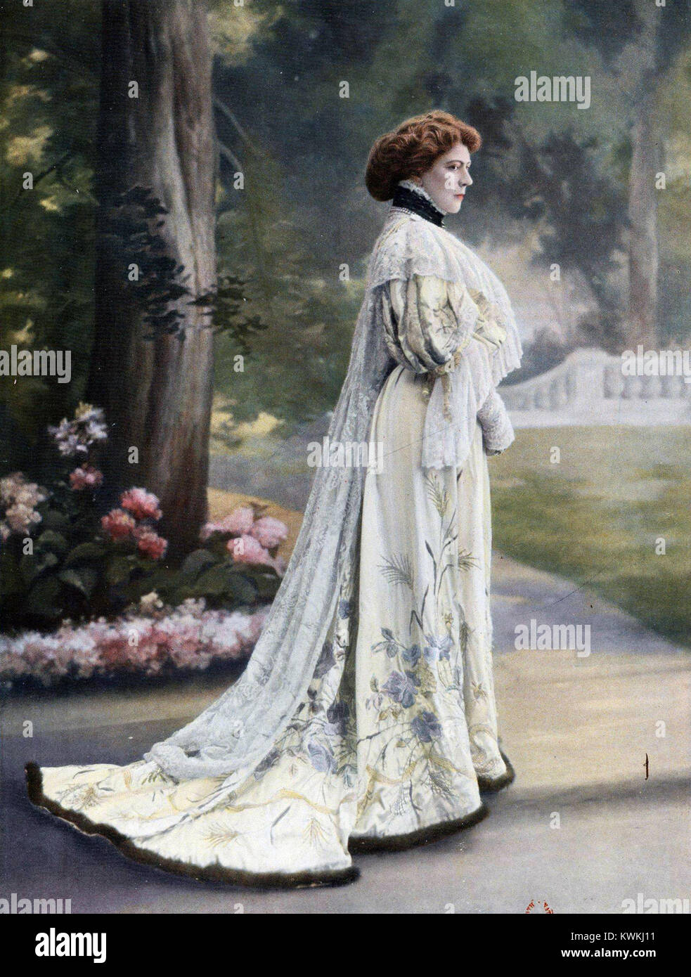 Photograph of French actress Jane Hading in 1906 wearing a theatrical ...