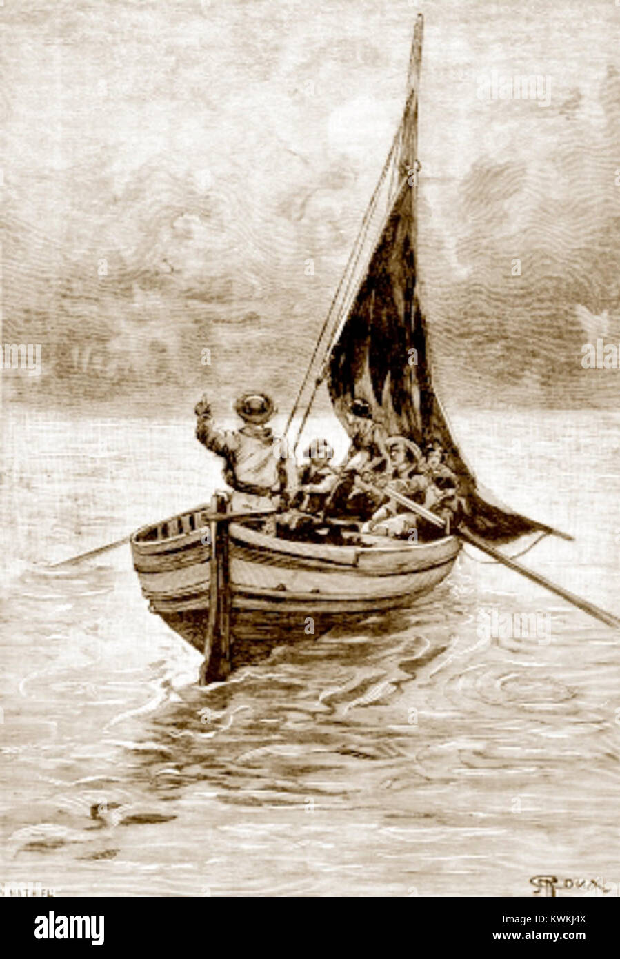 A piece titled 'Second Fatherland' by artist George Roux, showcasing ...