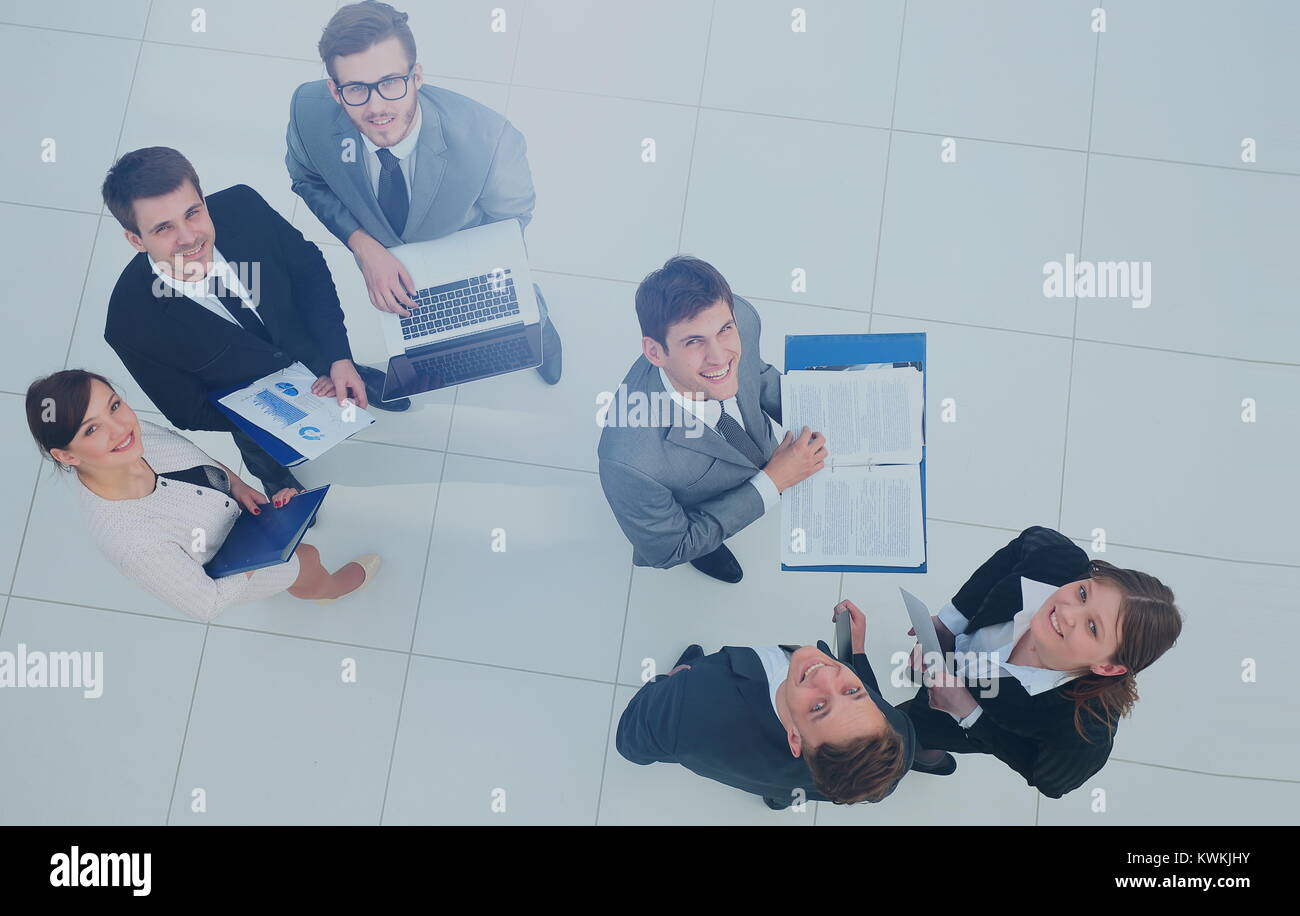 Top view of business people Stock Photo - Alamy