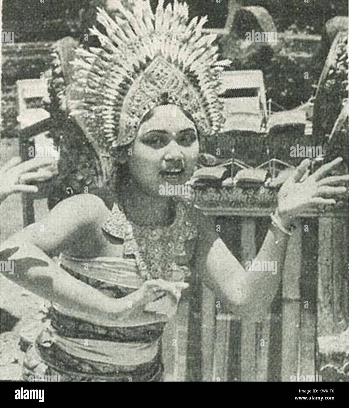 This image of a Janger dancer from Bali captures the traditional dance ...