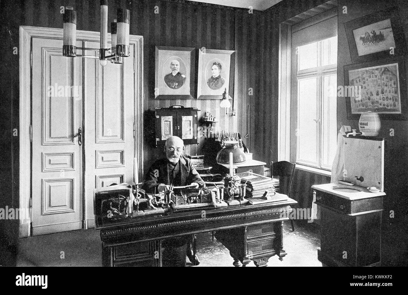 This image shows Ludwik Zamenhof, the creator of Esperanto, in a ...