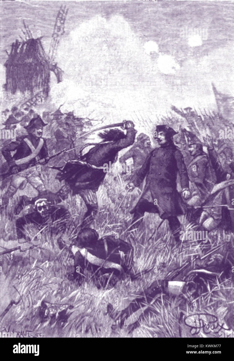 'The Flight to France' by George Roux depicts a historical scene ...