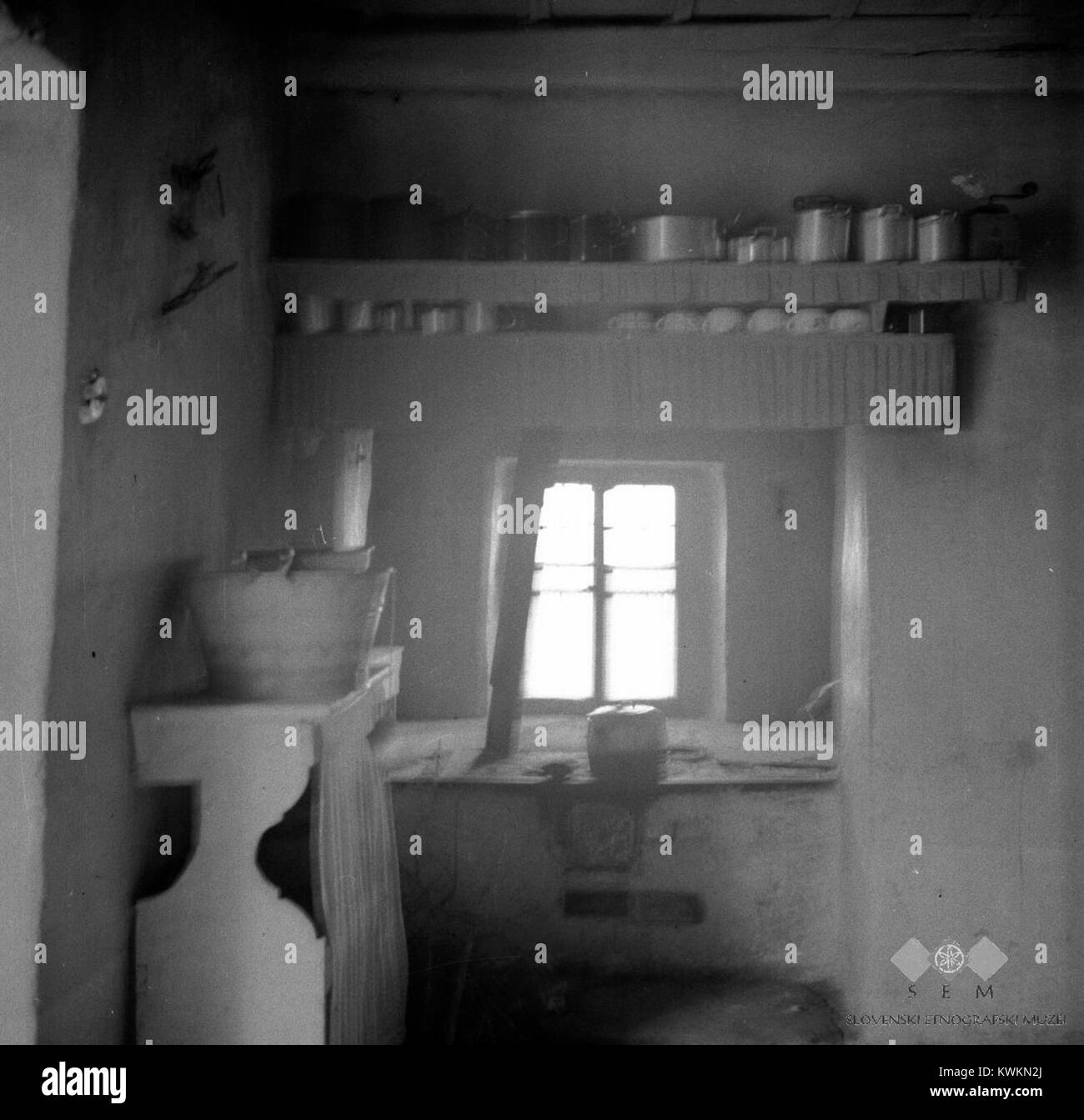 'Gonjišiče', deloma predelano v štedilnik, Rojci 1950 (2 Stock Photo ...