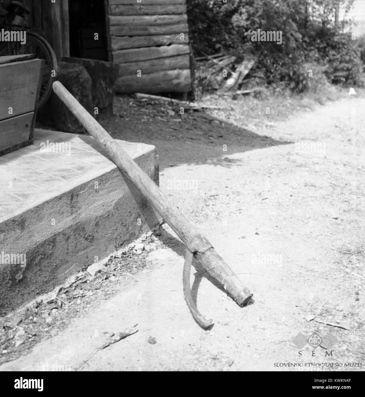 A 1962 photograph from Podgora showing a 'Henduk', a traditional ...