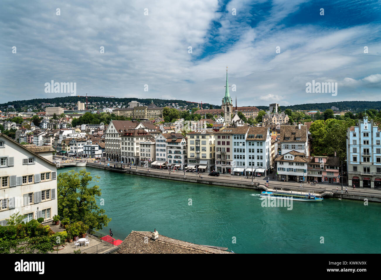Panoramic view of Zurich, Switzerland Stock Photo - Alamy