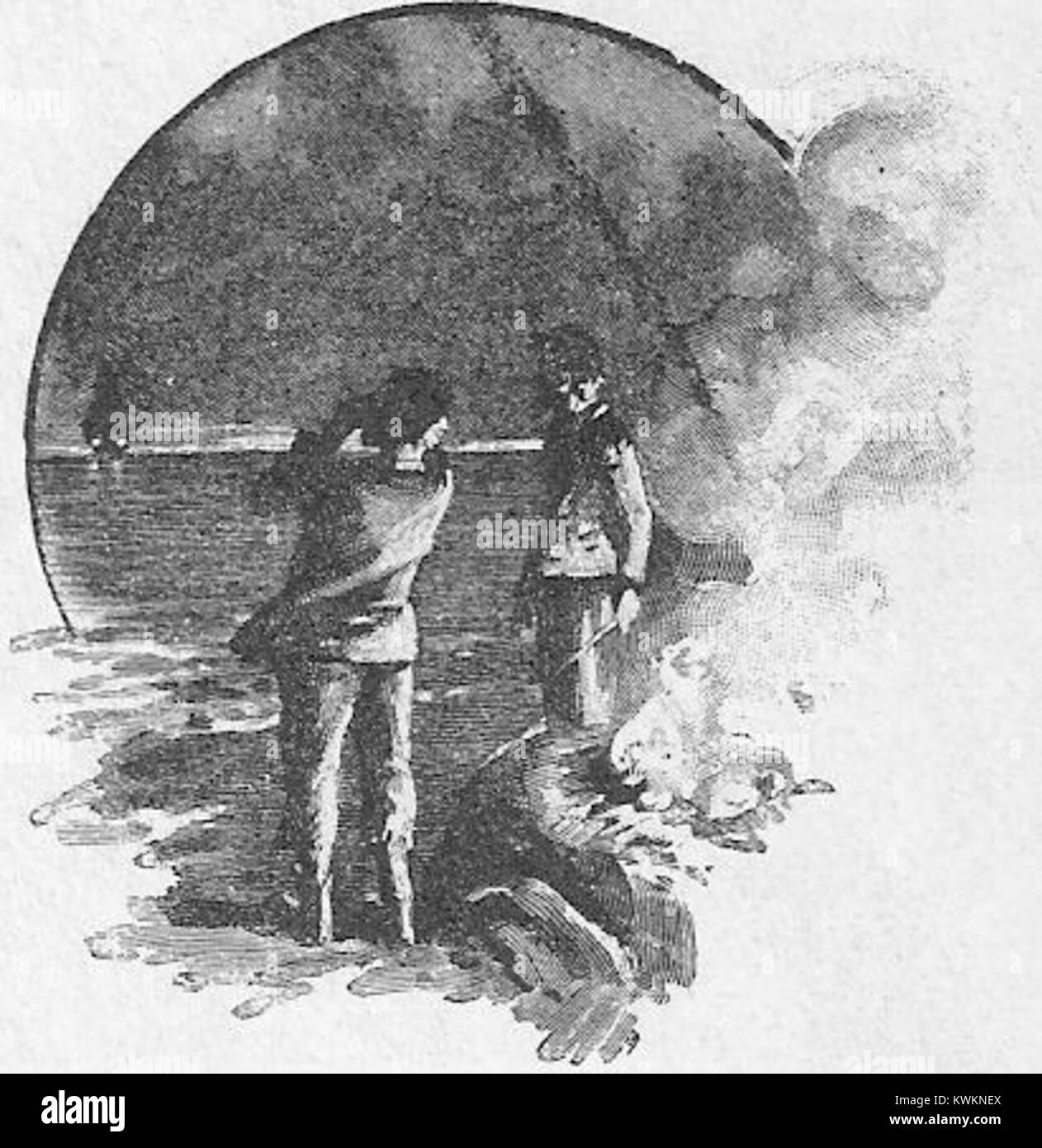 An illustration titled 'The Kip Brothers' by artist George Roux ...