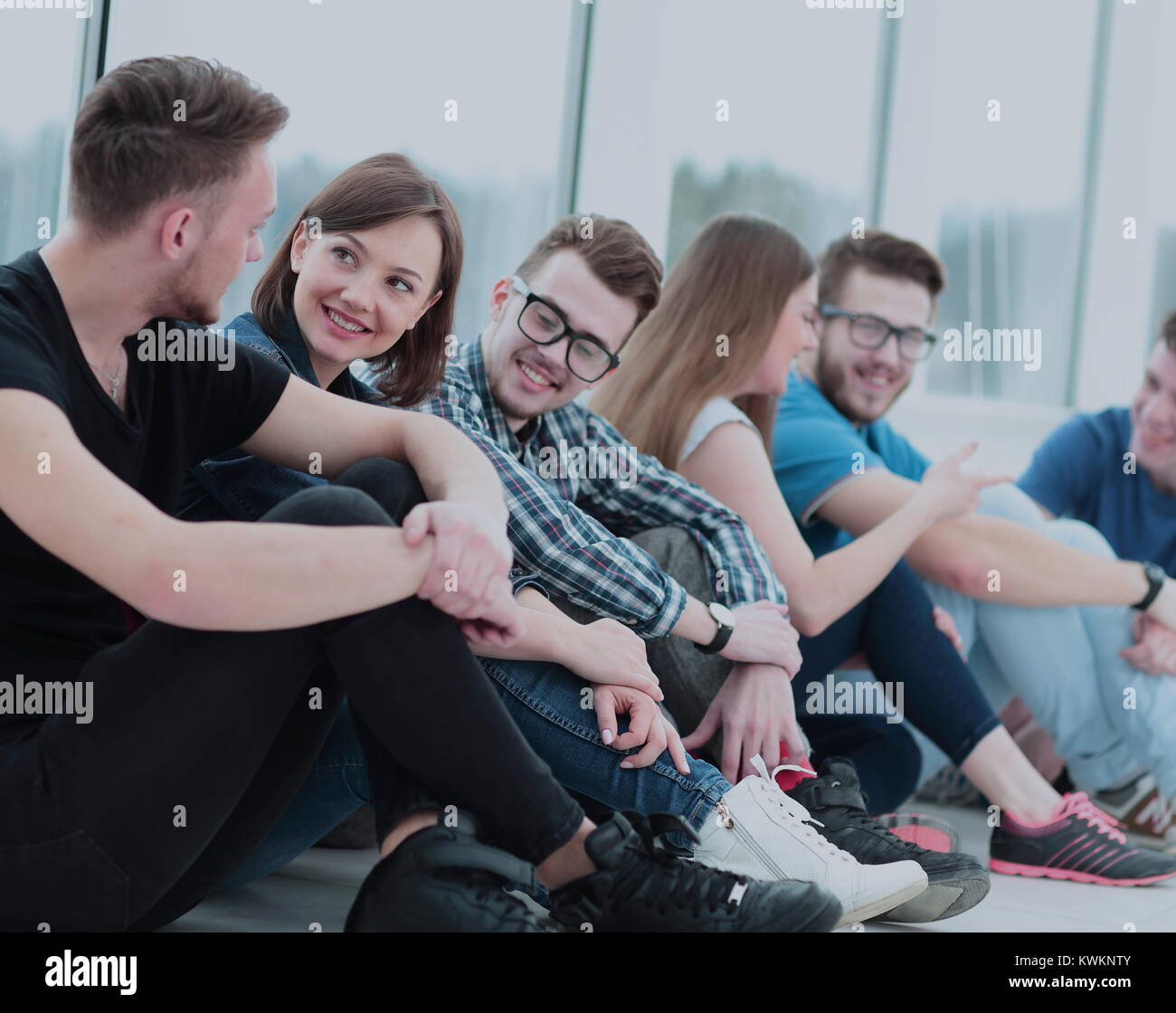 Funny young people smile and having fun Stock Photo - Alamy