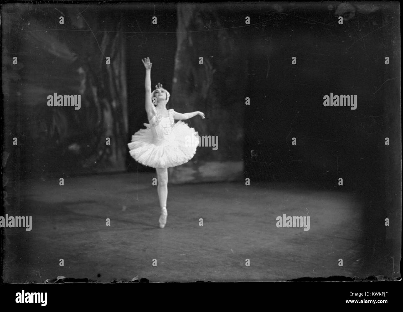 A production of 'Swan Lake' performed by the Ballets Russes, showcasing ...