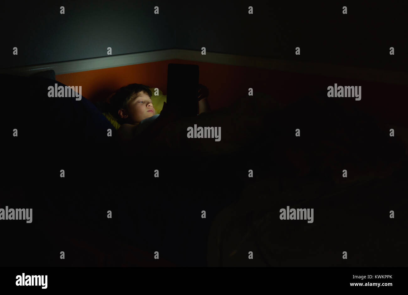 Boy using computer back view hi-res stock photography and images - Alamy